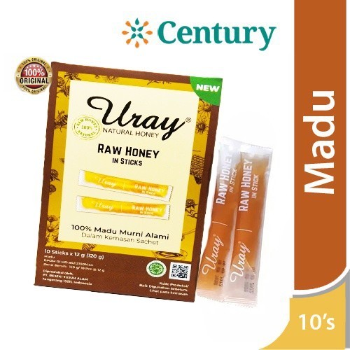 Jual Madu Uray Raw Honey 1 Box isi 10 Sticks/Suplemen Kesehatan/Daya ...