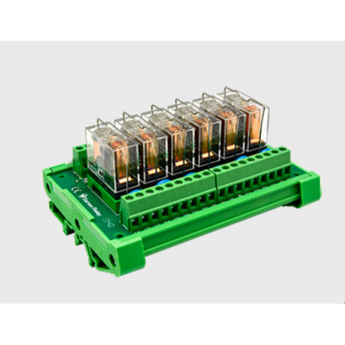 Jual READY 6 channel Omron PLC control panel relay module G2R-1-E 24V ...