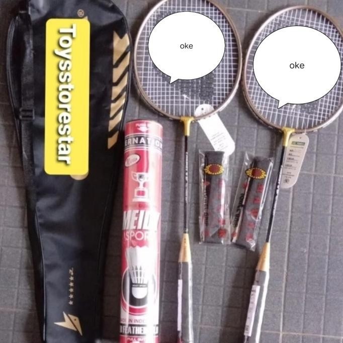 Jual raket badminton paket komplit set lengkap | Shopee Indonesia