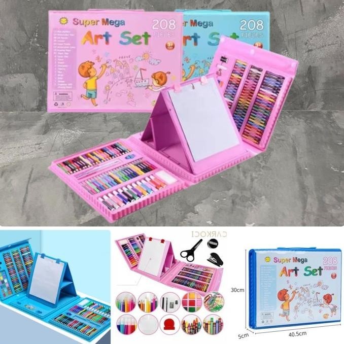 Jual Crayon Set Mewarnai 208/Alat Mewarnai Anak | Shopee Indonesia