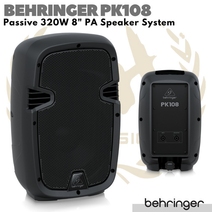 Jual BEHRINGER PK108 PASSIVE 320W 8" PA SPEAKER SYSTEM SPIKER PASIF ...