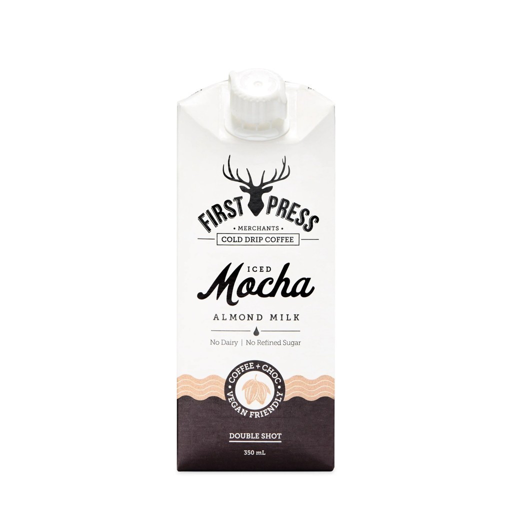 Jual First Press Iced Moch Almond Milk 350 ml | Shopee Indonesia
