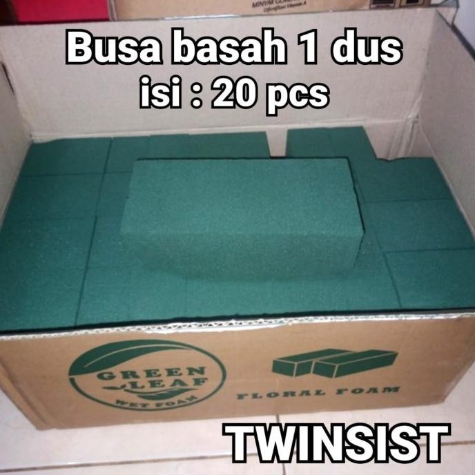Jual Busa Basah 1 Dus/Wet Foam/Floral Foam/Oasis Basah/Bunga Hidup ...