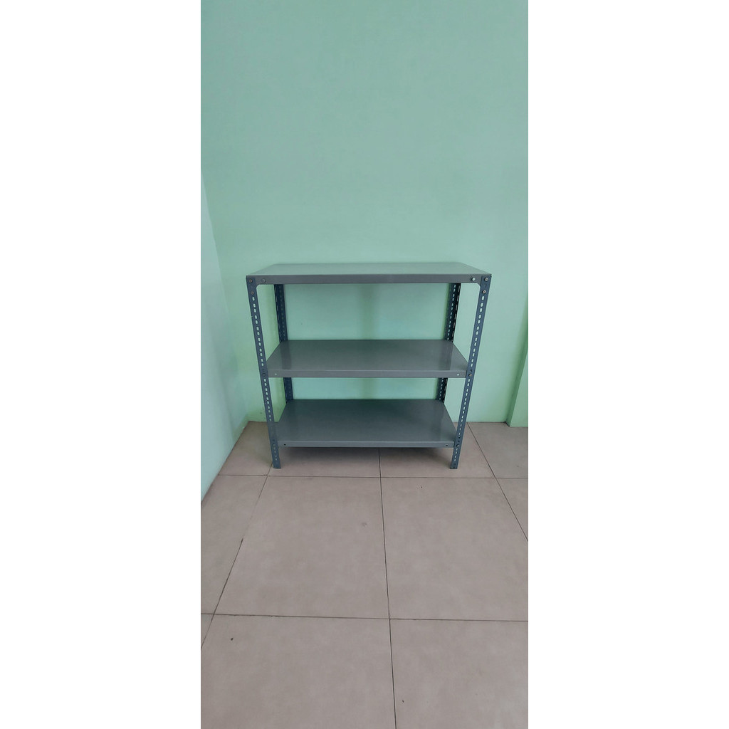 Jual Rak Besi Siku 3 Ambalan Susun Plat Minimalis Serbaa 100 X 40 X 150 ...