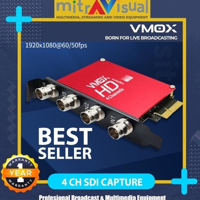 Jual VMOX CAPTURE SDI 4 INPUT 1080P Support Vmix OBS Wirecast | Shopee ...