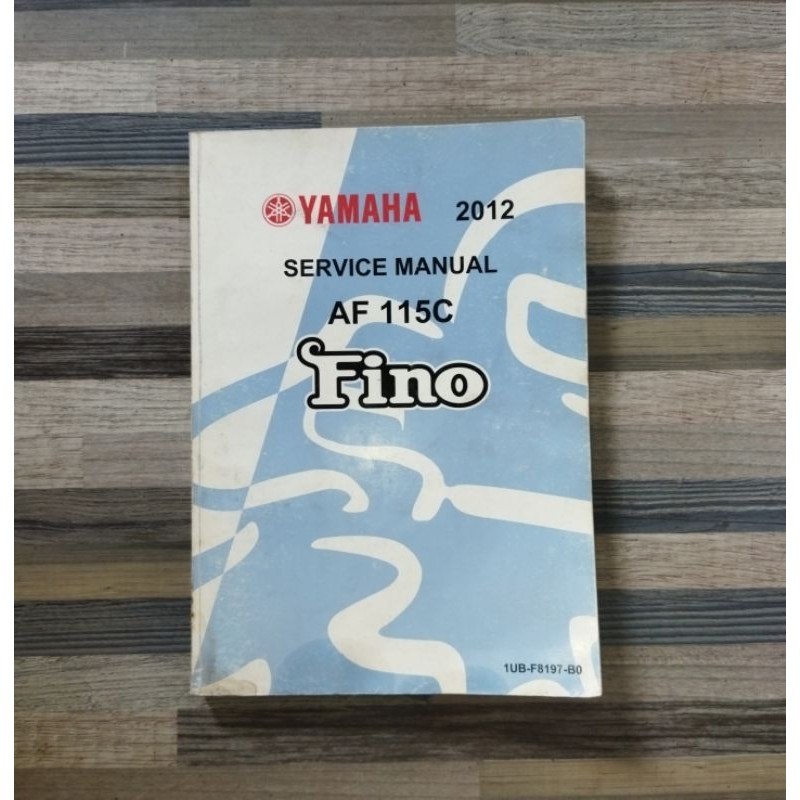 Jual BUKU SERVICE MANUAL YAMAHA FINO | Shopee Indonesia
