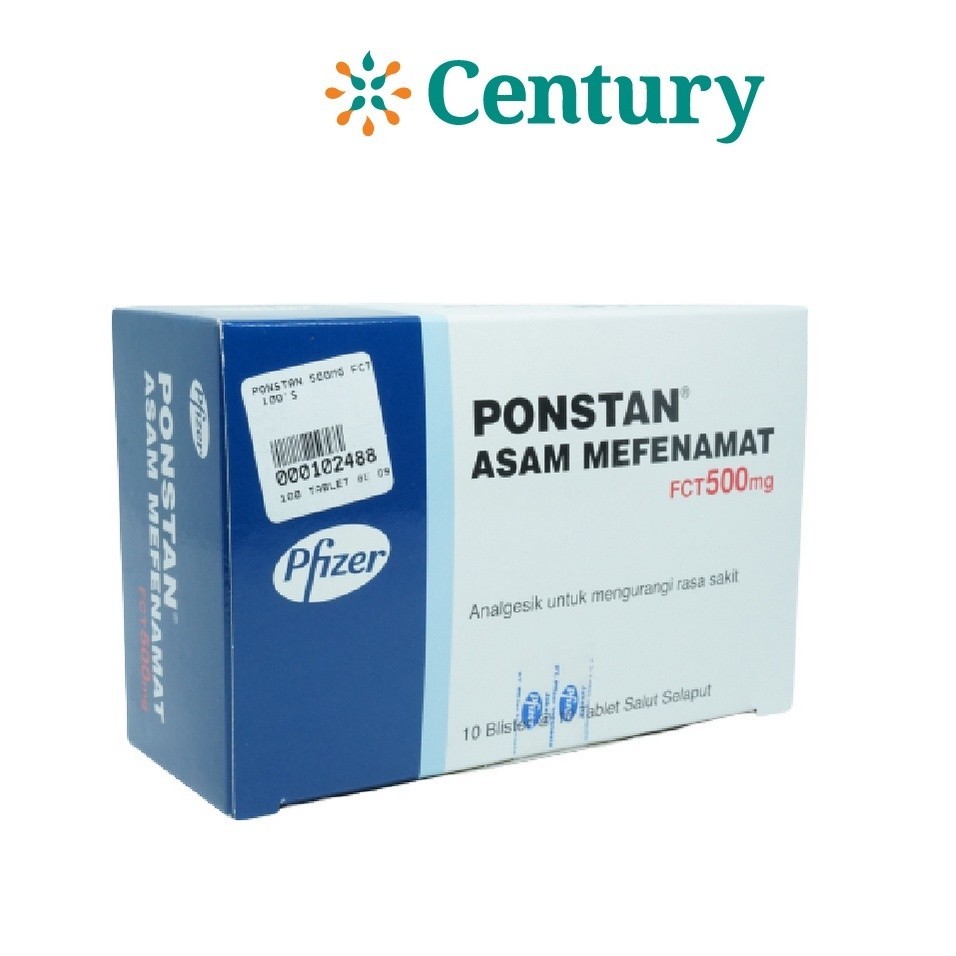 Jual PONSTAN TABLET 500 MG 1 STRIP ISI 10 TABLET / ASAM MEFENAMAT ...