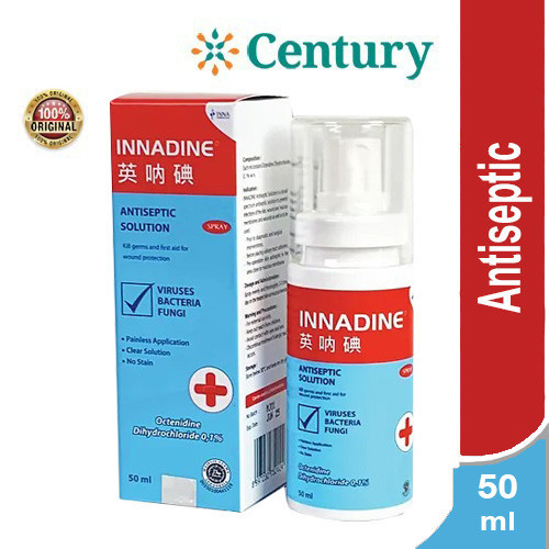 Jual INNADINE ANTISEPTIC SOLUTION 50ML / ANTISEPTIK | Shopee Indonesia