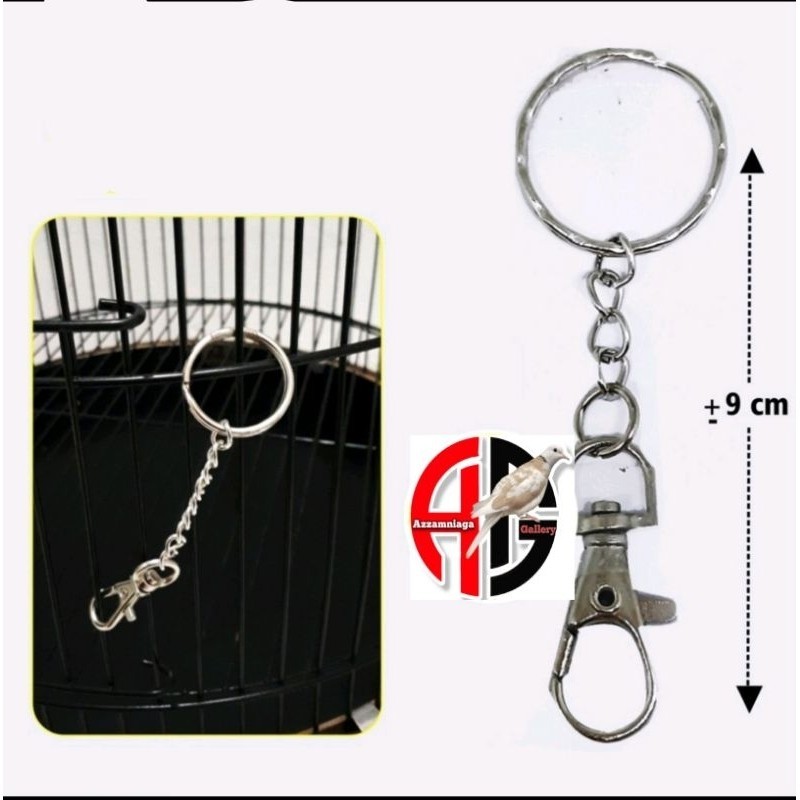 Jual RANTAI KUNCI SANGKAR BURUNG MODEL BULAT RANTAI BESI RANTAI SANGKAR ...