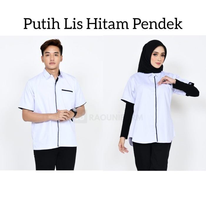Jual Terbaru Baju Seragam Putih/Kemeja Putih Lis/Kemeja Putih Pria/Baju ...