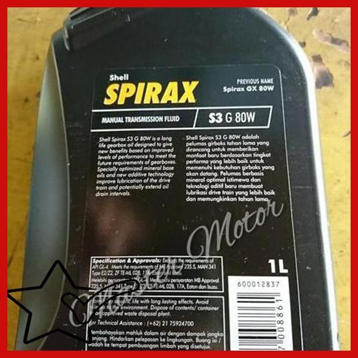 Jual [MMAB] OLI TRANSMISI DAN OLI GARDAN SHELL SPIRAX S3 G 80W MANUAL ...