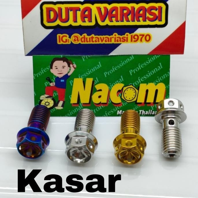 Jual NACOM Baut Probolt Caliper/Baut Banjo Drat Kasar/Halus | Shopee Indonesia