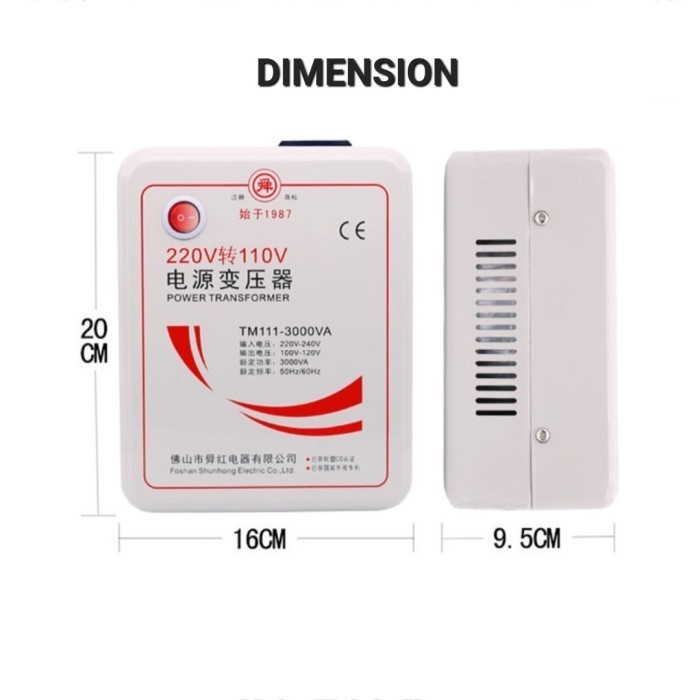 Jual Avpro Tm111-3000Va Step Down Transformer Trafo In 220V Out 110V 1875W Termurah | Shopee ...