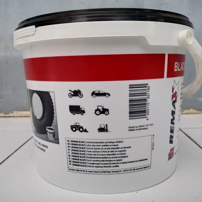 Jual Mounting Paste Black 5Kg Rema Tip Top - Pelumas Ban / Sabun Ban ...