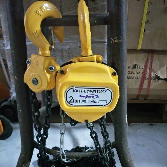 Jual Takel Kuat Takle Chainblock Chain Block Hoist 2 Ton 5 Meter Katrol ...