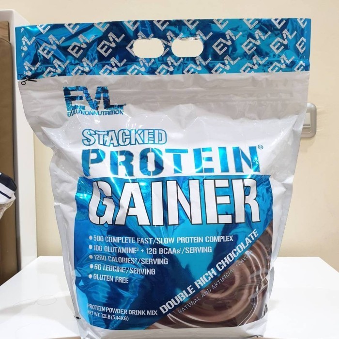 Jual Ready Evl Gainer 12 Lb Evl Stacked Gainer Protein For Serious Mass