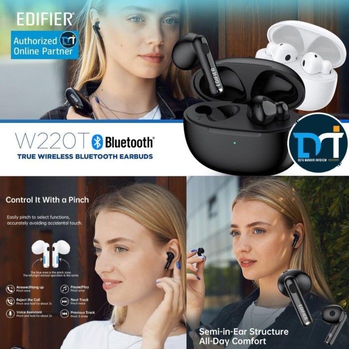 Jual Edifier W220T - True Wireless Earbuds Listen with Snapdragon Sound ...
