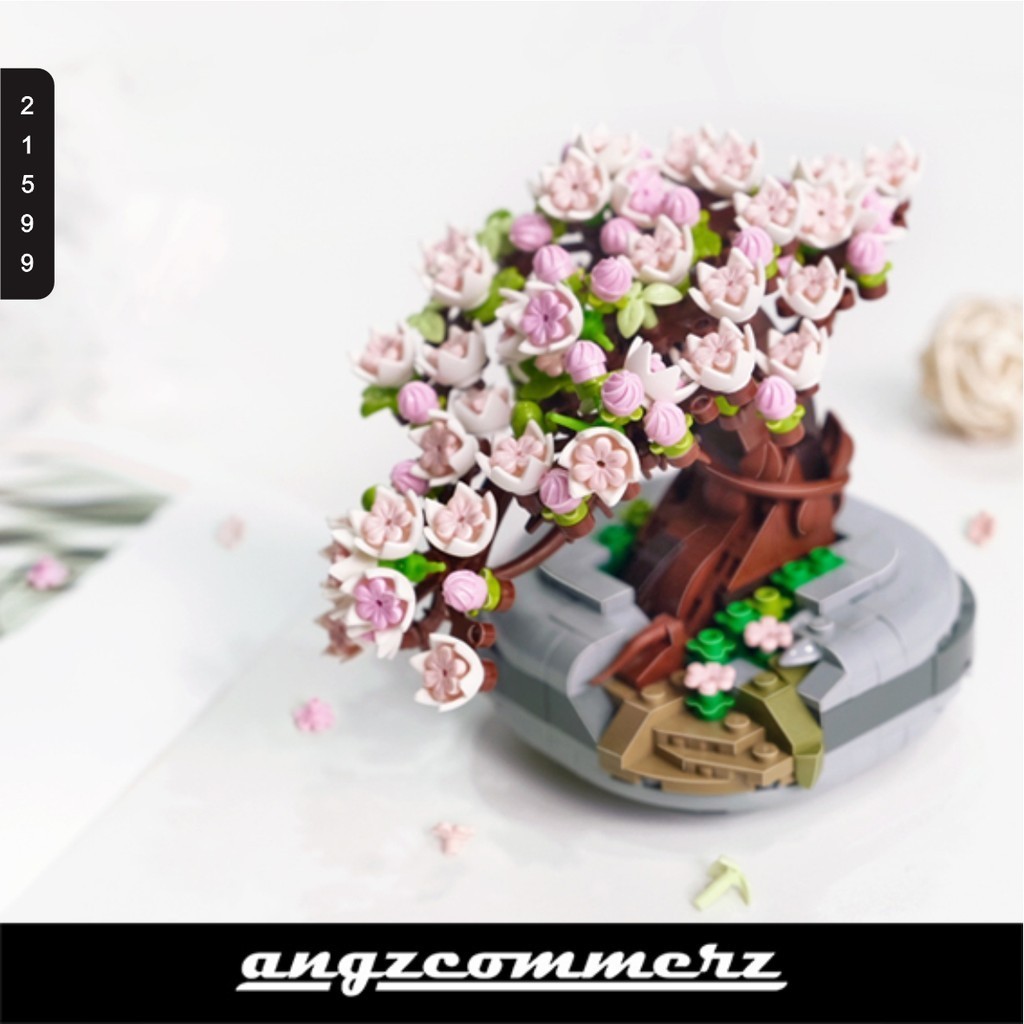 Jual DIY Cherry Blossom Colour Changing Building Block Set | Shopee ...