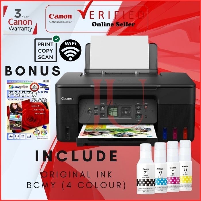 Jual HARGA DISC - Printer Canon PIXMA G3770 ALL IN ONE WIFI | Shopee ...