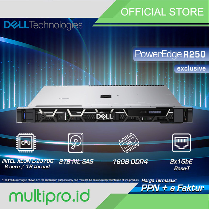 Jual Server Dell R250 Xeon E-2378G 16GB 2TB NLSAS Poweredge | Shopee ...