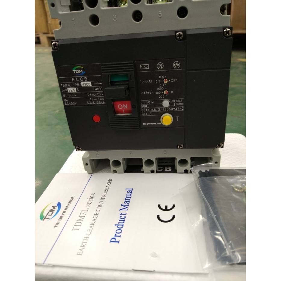 Jual ELCB / RCCB / RCBO TDM3L-125 4P 125A | Shopee Indonesia