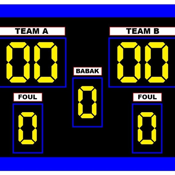 Jual papan score manual futsal | Shopee Indonesia
