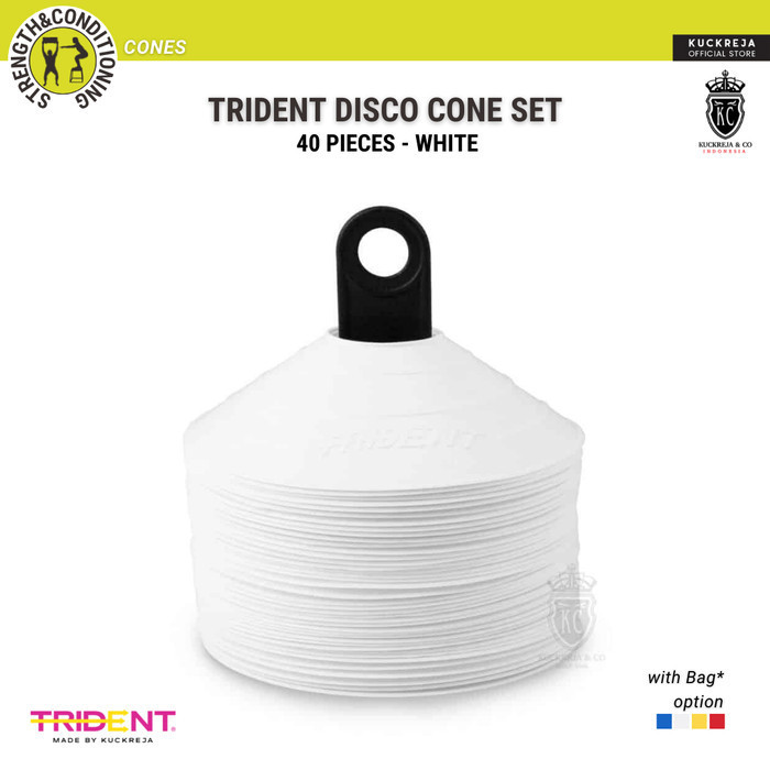 Jual Trident Disco Cone Set - 40 Pieces (White) | Shopee Indonesia