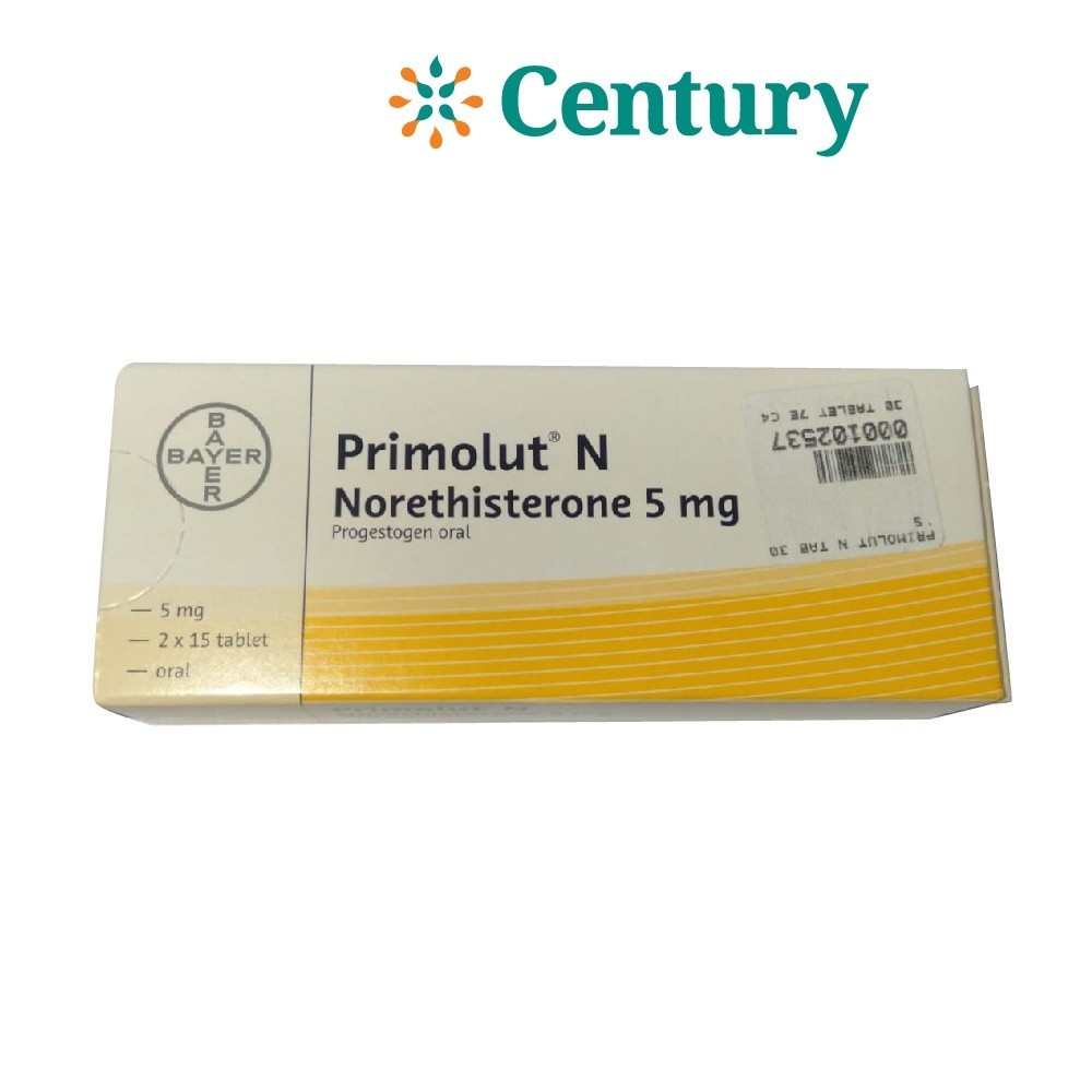 Jual PRIMOLUT N 5 MGTABLET 1 STRIP ISI 15 TABLET / NORETHISTERONE ...
