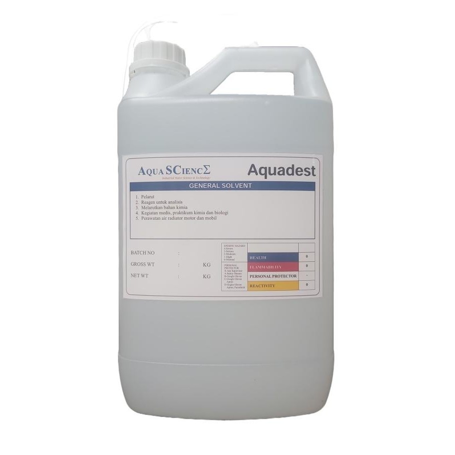 Jual Terbaik Aquadest 5 Liter / Distilled Water / Air Suling / Aquades ...