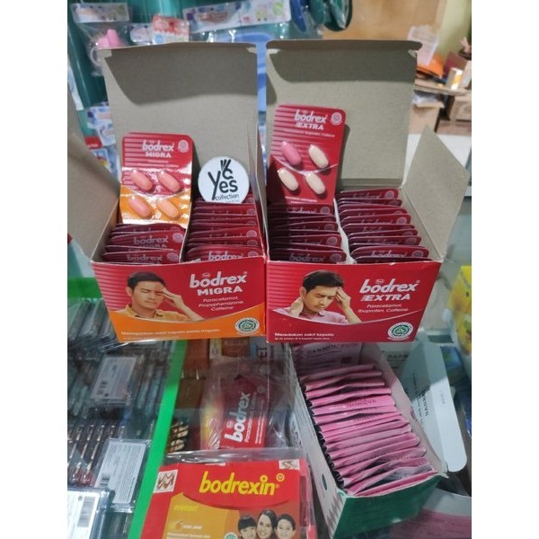 Jual Bodrex Migra 1 Blister 4 Kaplet Meredakan sakit kepala Migrain ...