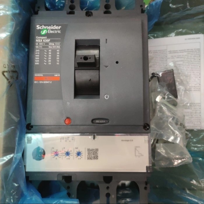 Jual SCHNEIDER MCCB 36KA NSX630F 3P 630A MICROLOGIC 2 3 LV432876 | Shopee Indonesia