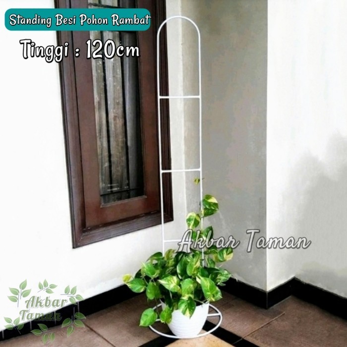Jual STANDING BESI POHON RAMBAT / RAK POT TANAMAN BESI RAMBAT TINGGI ...