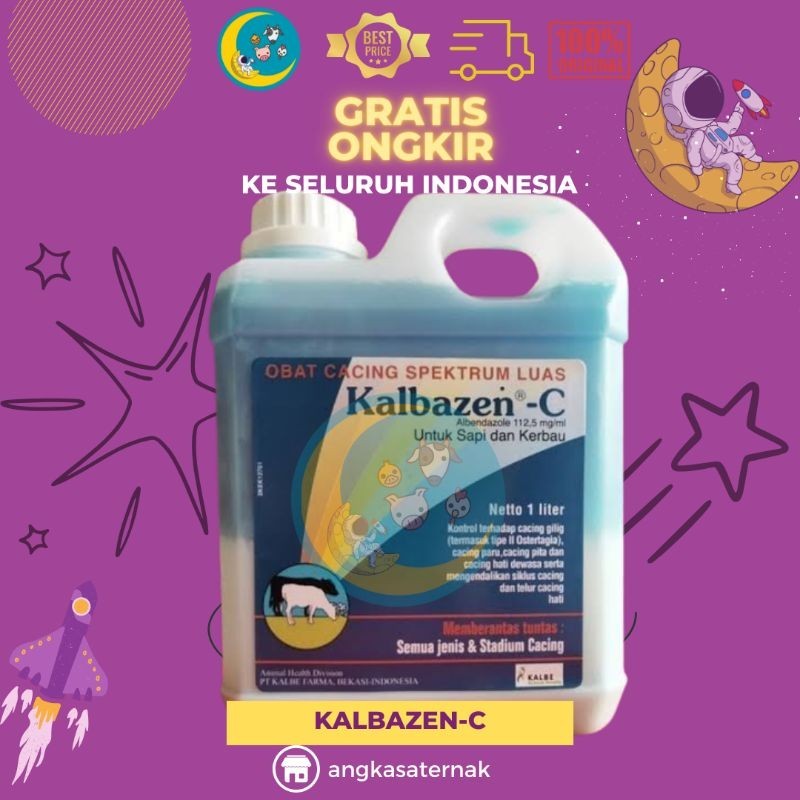 Jual KALBAZEN C 1 L - Obat Cacing Oral Ampuh Basmi Semua Jenis Cacing ...