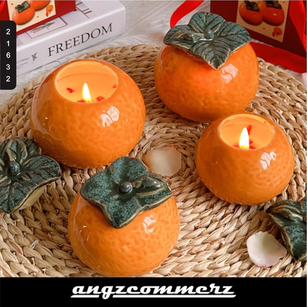 Jual Lilin Aromaterapi Persimmon Scented Candle 1 pcs | Shopee Indonesia