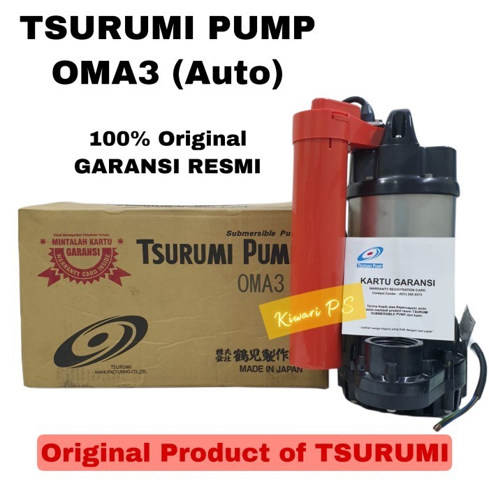 Jual Tsurumi Pump Oma3 Automatic Oma 3 Japan Pompa Celup Kolam Koi Otomatis | Shopee Indonesia