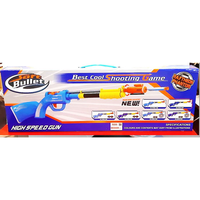 Jual Mainan Senapan Pistol Eva Soft Bullet Gun Nerf Shotgun Nerfgun Busa | Shopee Indonesia