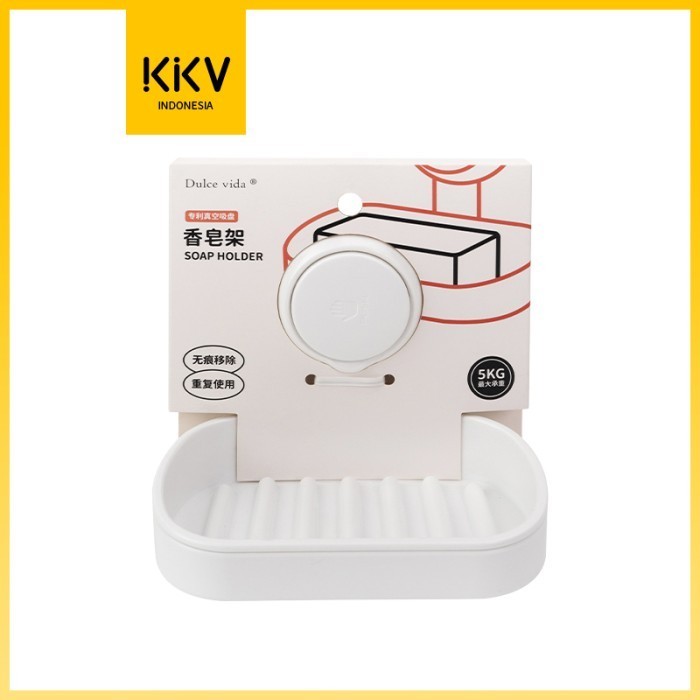 Jual KKV Dulce Vida Vacuum Suction Soap Case Tempat Sabun Tempel Hisap ...