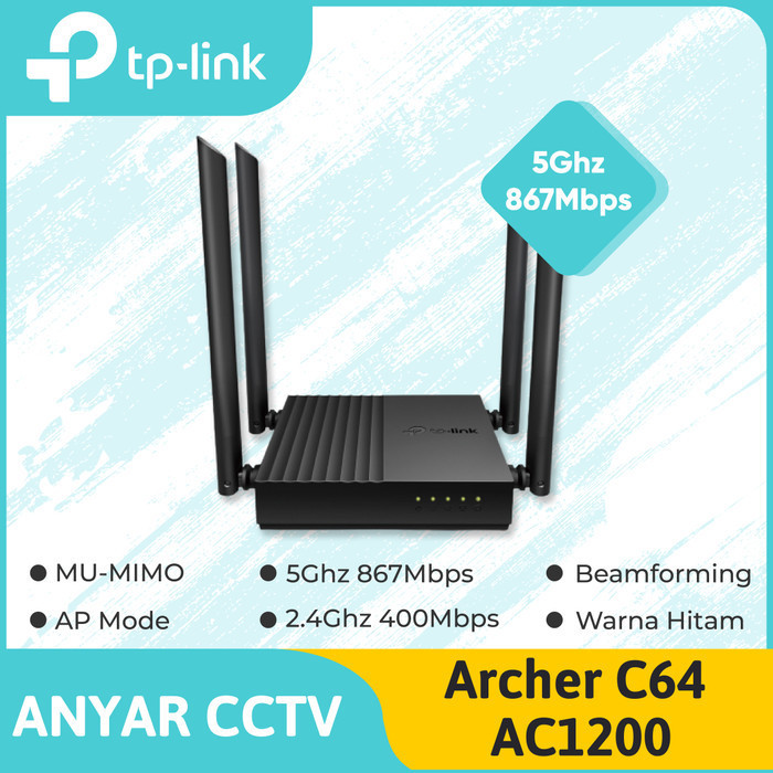 Jual Tp-Link Archer C64 AC1200 Wireless MU-MIMO WiFi Router | Shopee ...