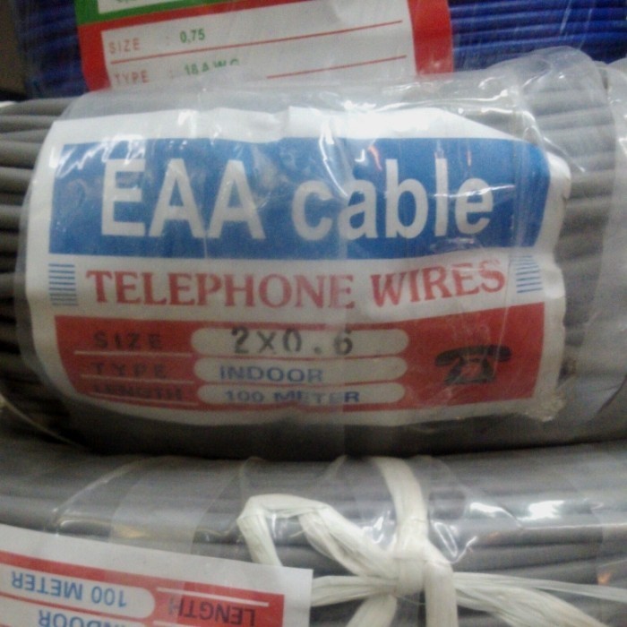 Jual Kabel Telfon Telpon Telepon Isi 2 Eaa Telephone Wires | Shopee ...