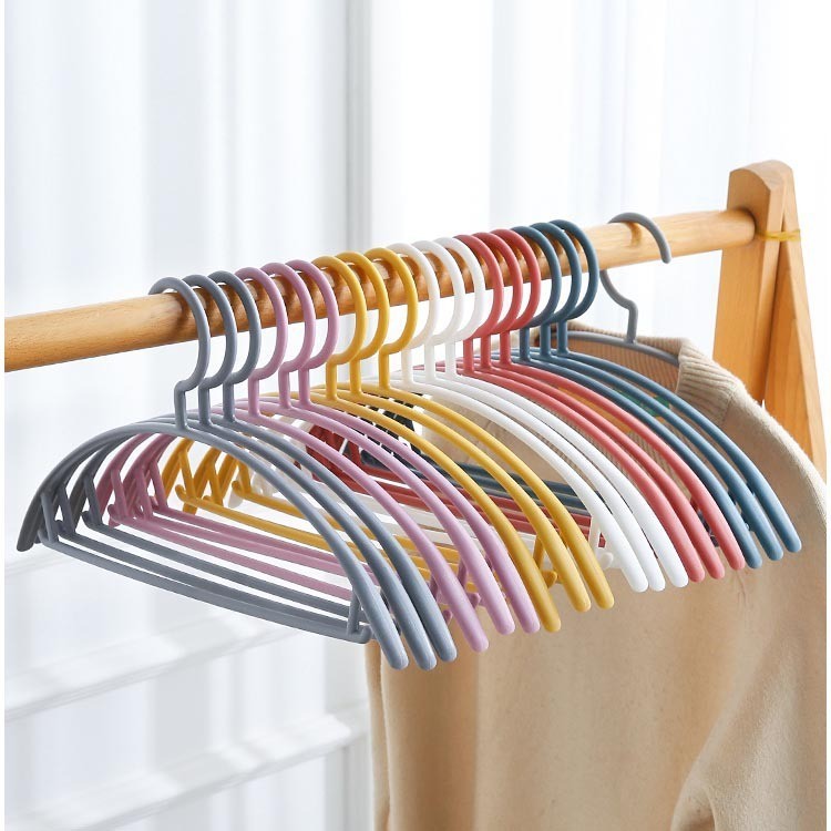 Jual 5 pcs Gantungan hanger baju lebar setengah lingkaran rak pengering ...