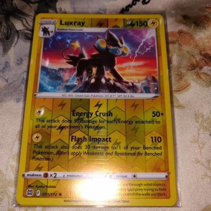 Jual Kartu Pokemon TCG EN SWSH Brilliant Stars Reverse Holo Luxray R | Shopee Indonesia