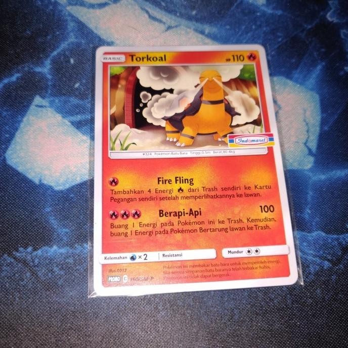 Jual Kartu Pokemon TCG ID Indonesia SM-P Torkoal Indomaret Promo | Shopee Indonesia