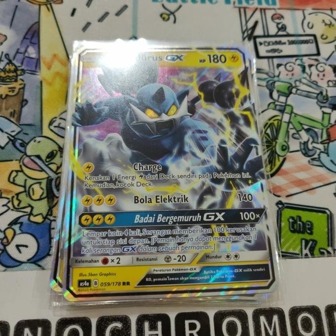 Jual Kartu Pokemon TCG ID AS4A Indonesia Thundurus GX RR | Shopee Indonesia