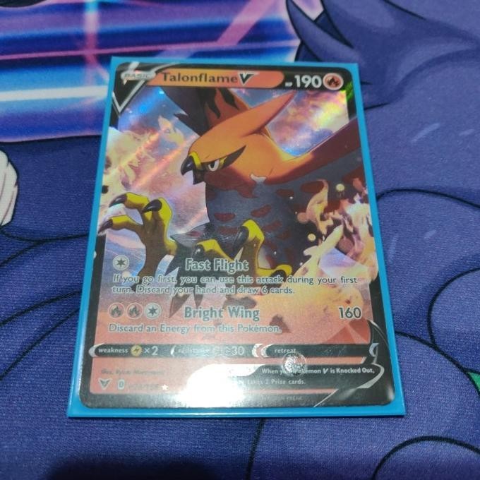 Jual Kartu Pokemon TCG EN Vivid Voltage Talonflame V | Shopee Indonesia