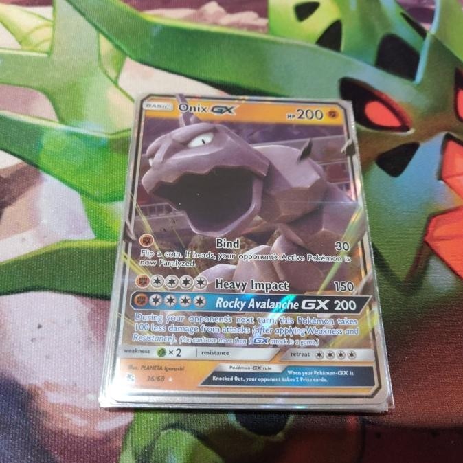 Jual Kartu Pokemon TCG EN Onix GX Sun Moon Hidden Fates | Shopee Indonesia