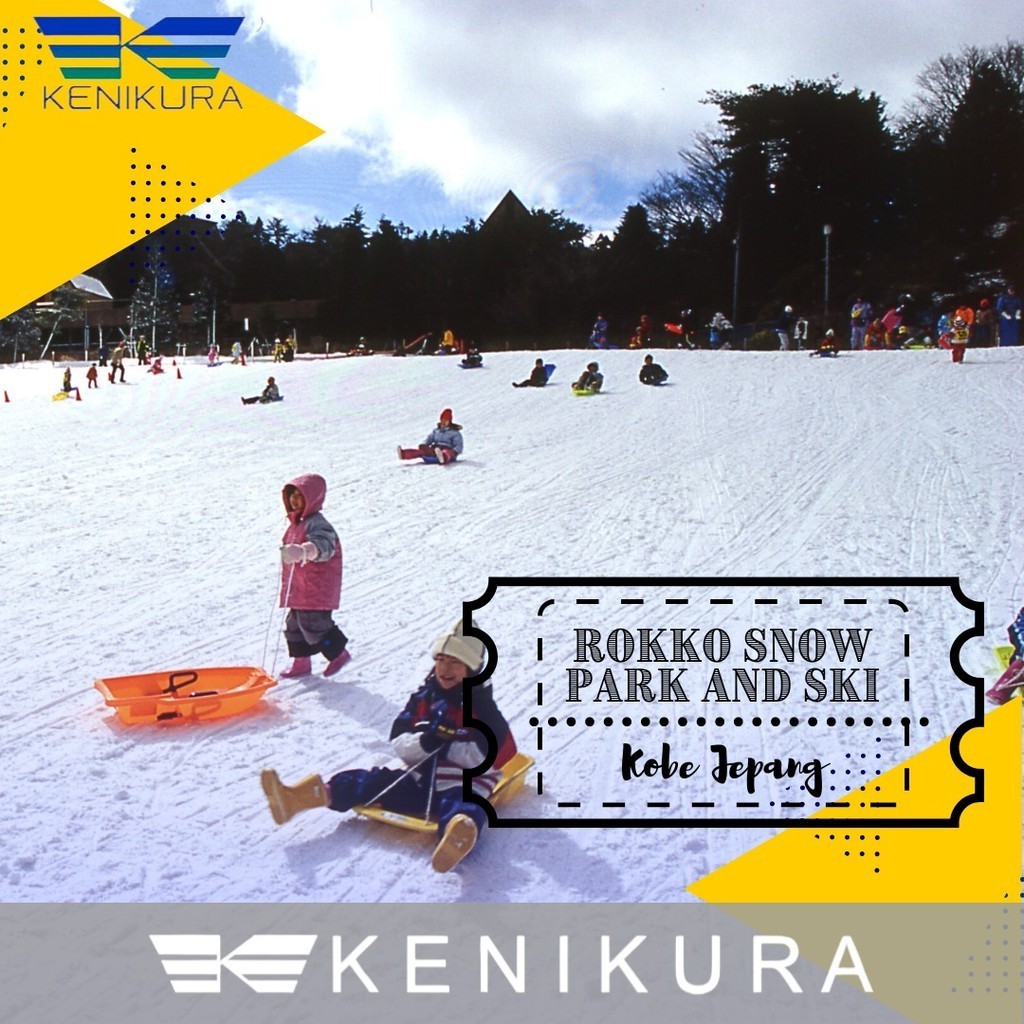 Jual Rokko Snow Park Ticket and SKI Kobe Japan Sled Slide Osaka Mt ...