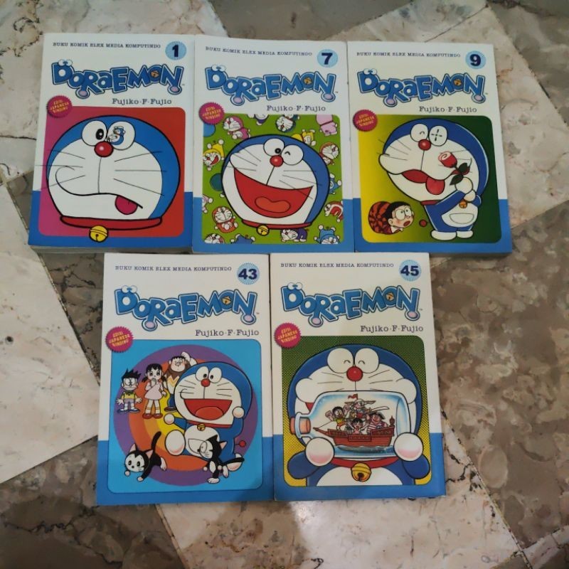Jual Komik Doraemon Vol 1,5,6,7,9,43,45, Elex Media Komputindo, Fujiko. F. Fujio, Edisi Japanese ...