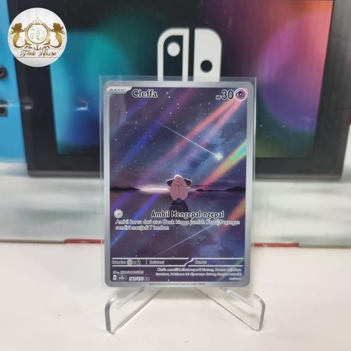 Jual Cleffa 180/170 AR sv3s (Kilau Hitam) - Kartu Pokemon TCG Indonesia ...