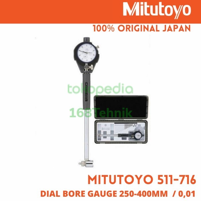 Jual Mitutoyo 511-716 Dial Bore Gauge 250-400/0.01Mm / Cylinder Bore ...