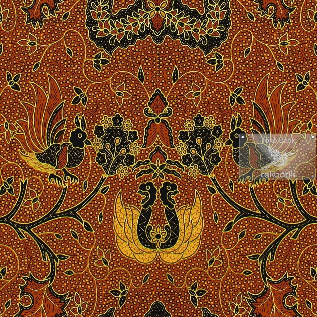 Jual kain batik - Motif Wahyu Tumurun Prada Jawa Berlapis Emas/Gold ...